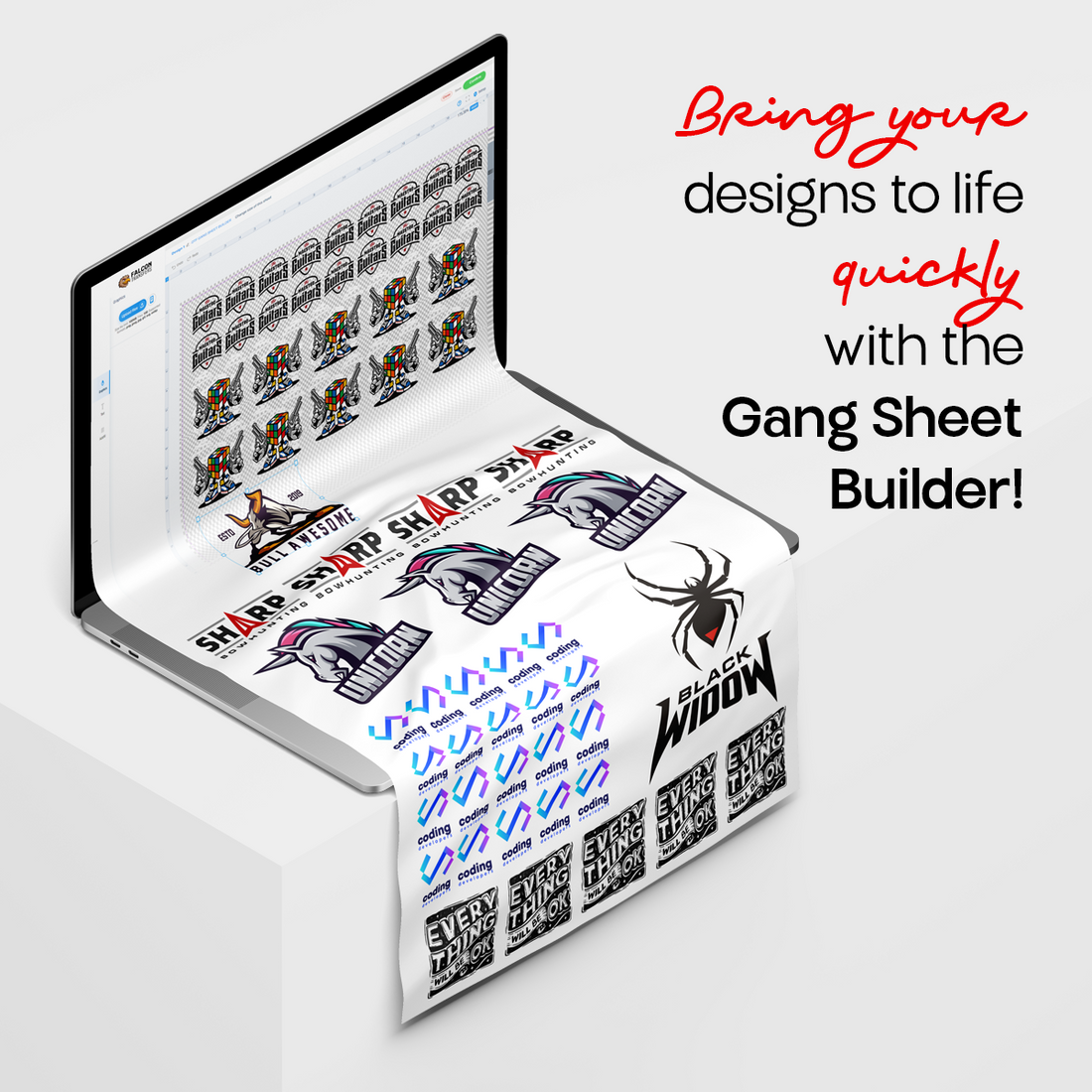 Gang Sheet DTF Builder - Create Your Own Gang Sheet – Falcon Transfers